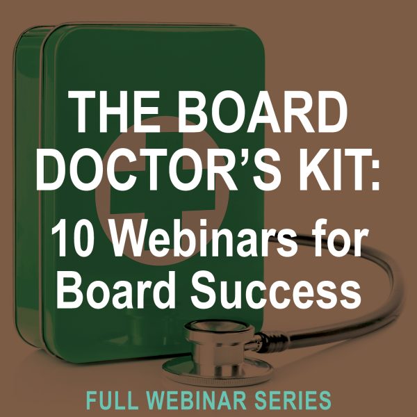 Helping Nonprofit Boards Get Better | The Board Doctor